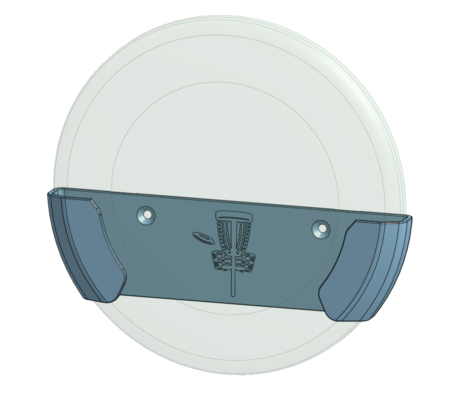 Disc Golf Wall Mount (Type 1) by Eclsnowman | Download free STL model ...