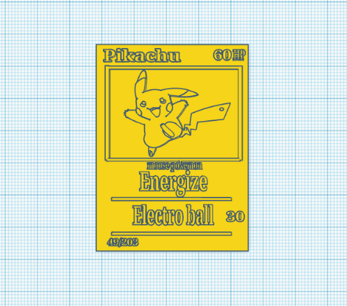 Pikachu pokemon card by SplendidMouse | Download free STL model ...