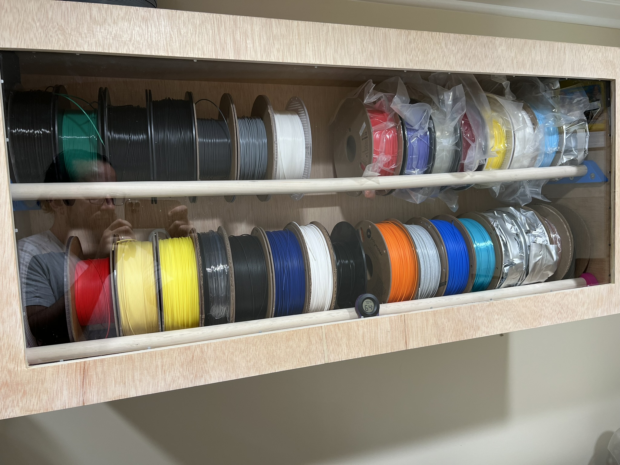 Filament Cabinet Spool Rod Holder by boasist | Download free STL model ...