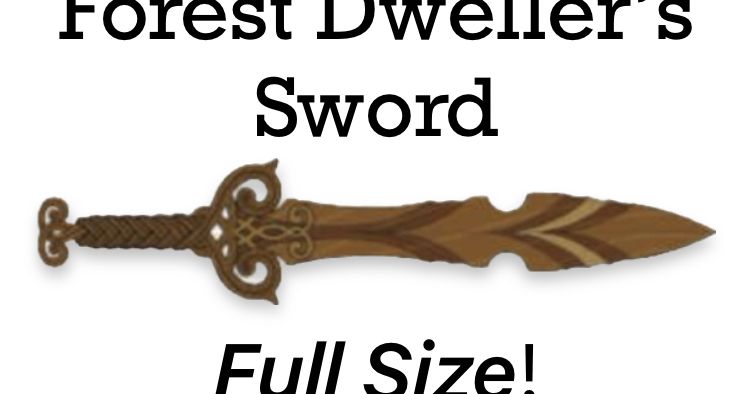 Breath of the Wild Tears of the Kingdom The Legend Of Zelda BOTW TOTK Forest Dweller’s Sword ...