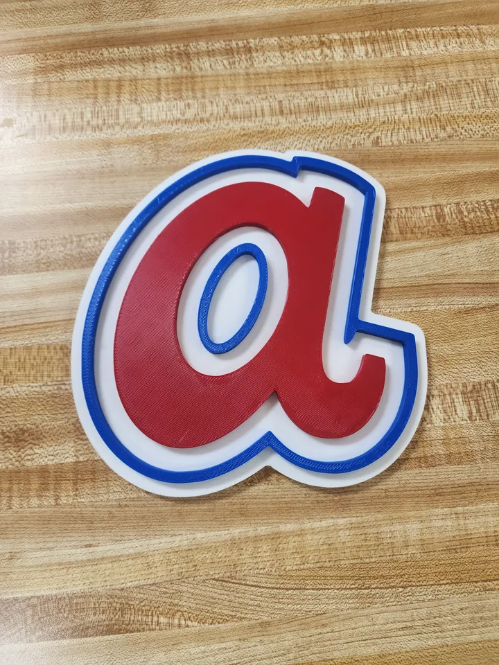 Braves a lowercase by PrometheusPrinting | Download free STL model ...