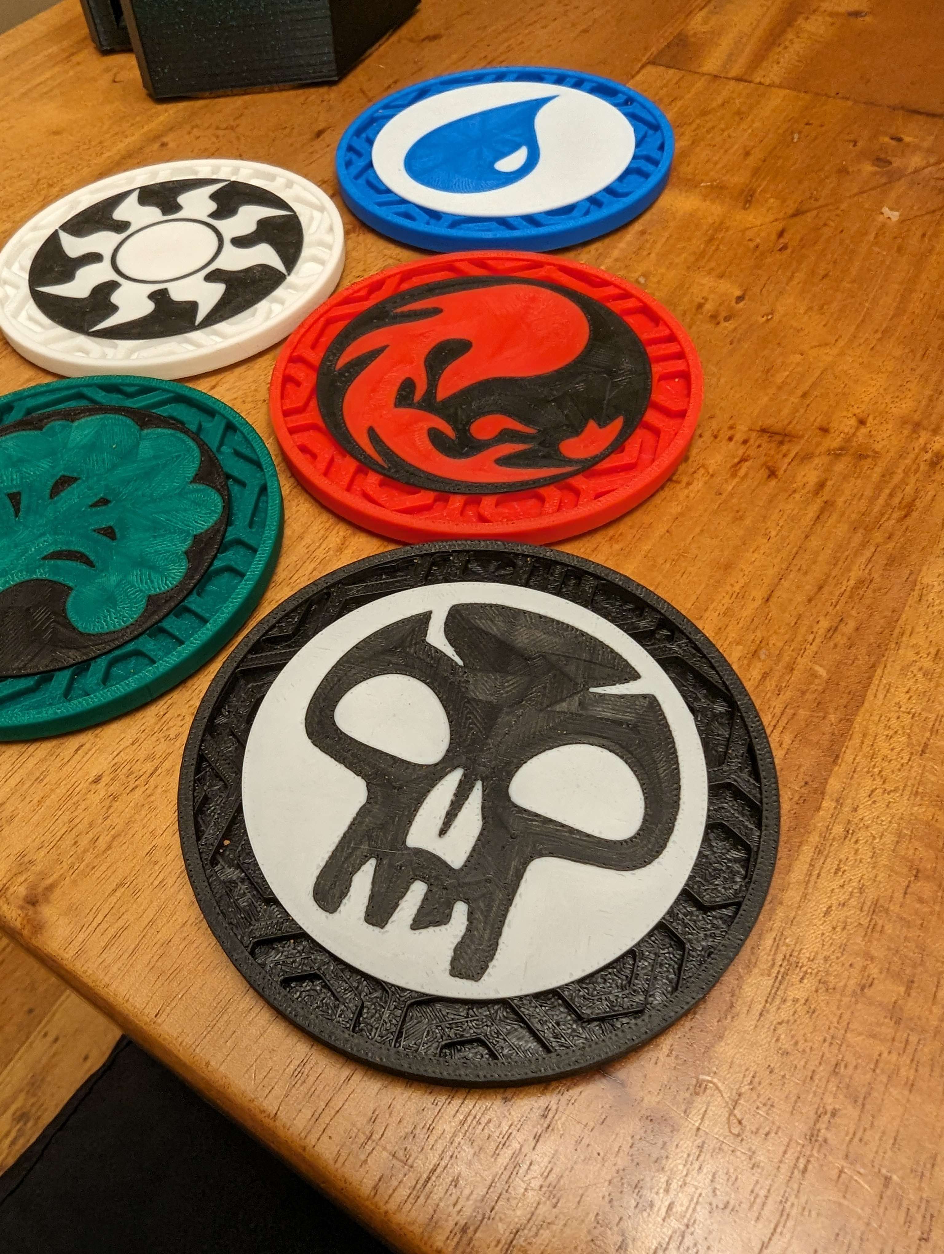 MTG Mana Symbol Coaster Set by drawks | Download free STL model ...