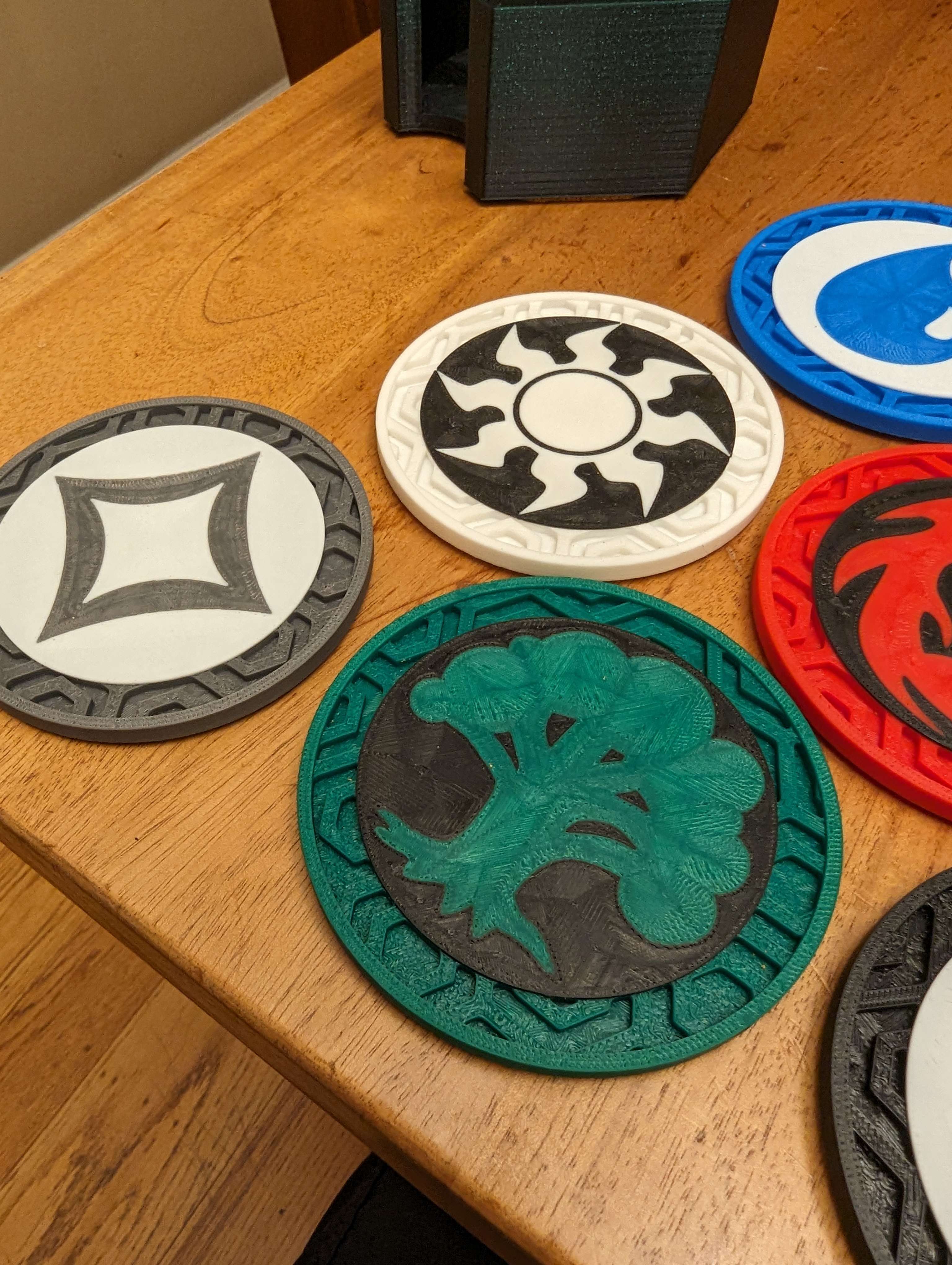 MTG Mana Symbol Coaster Set by drawks | Download free STL model ...