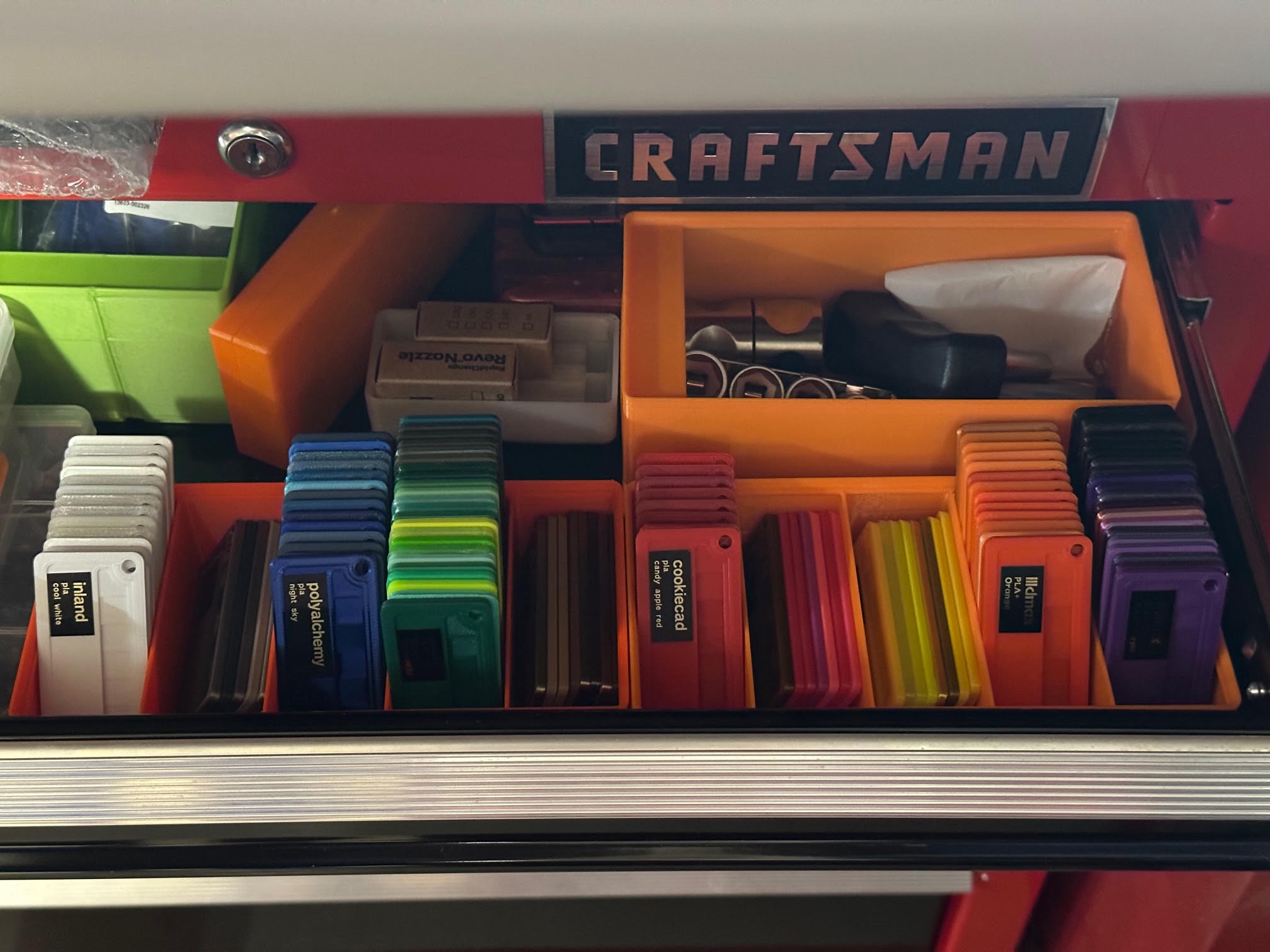 Gridfinity Filament Swatch Bin 2x4x6 organizer by EMarrs | Download ...