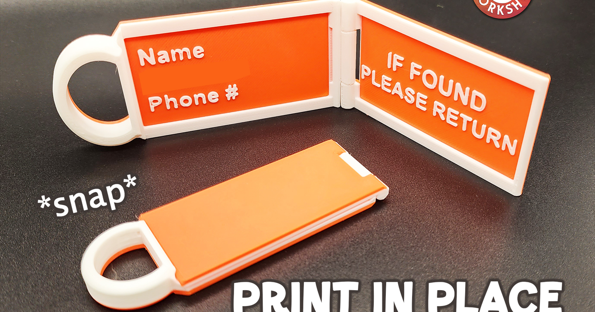 Snap-Shut Luggage Tags 2 Color por Triple G Workshop | Descargar modelo ...