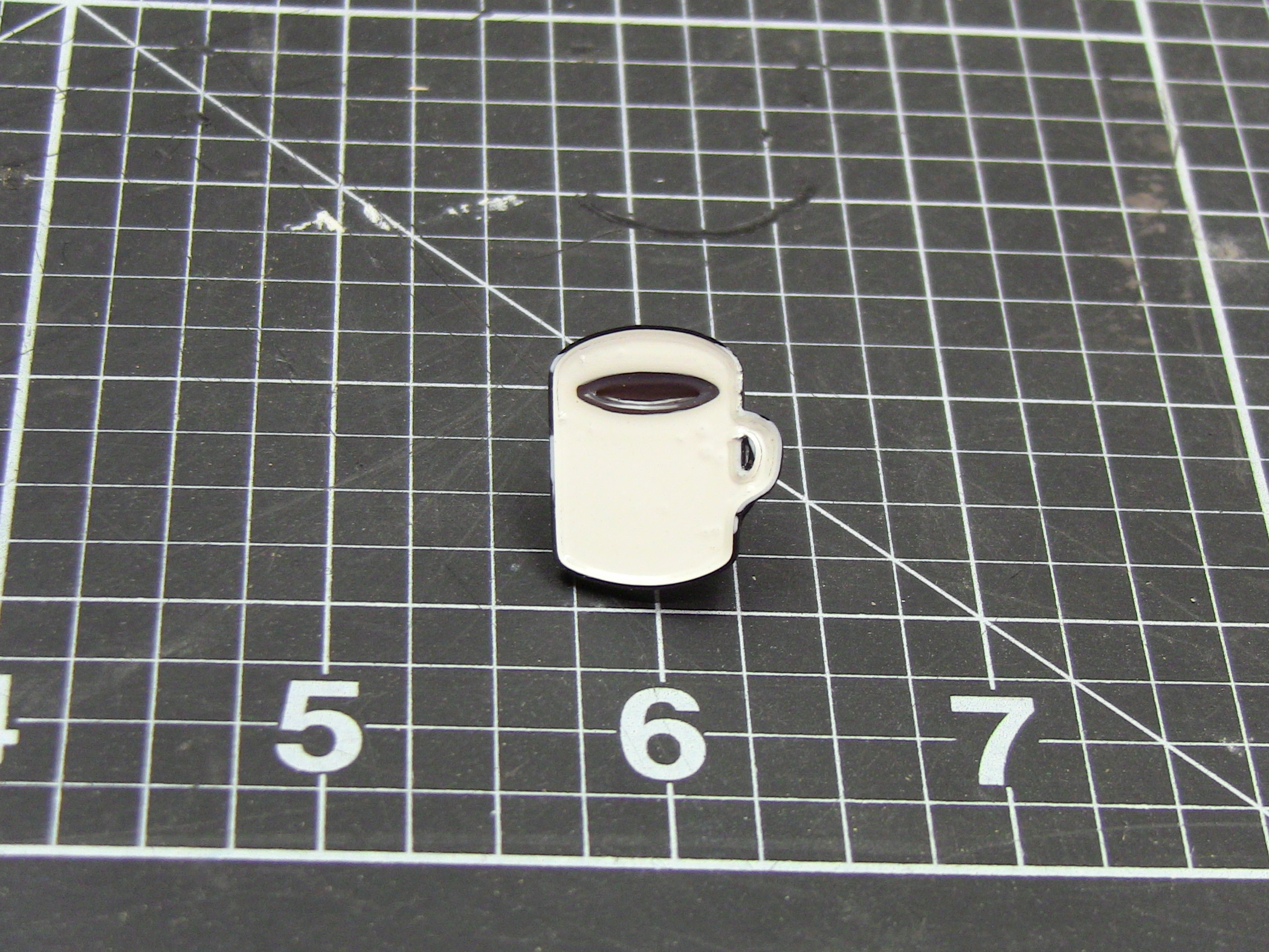 Coffee Mug Enamel pin by Nick Tailor | Download free STL model ...
