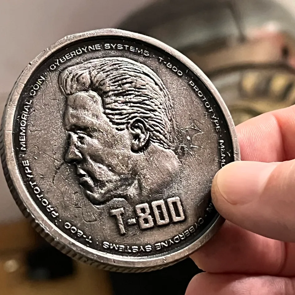 Terminator T-800 memorial coin by Grafit | Download free STL model ...
