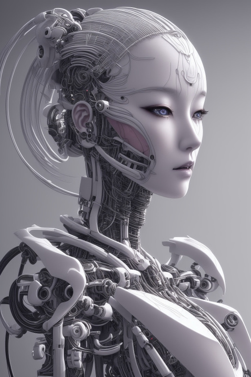 Cyborg Girl - Hueforge Print by cyanidesugar | Download free STL model ...