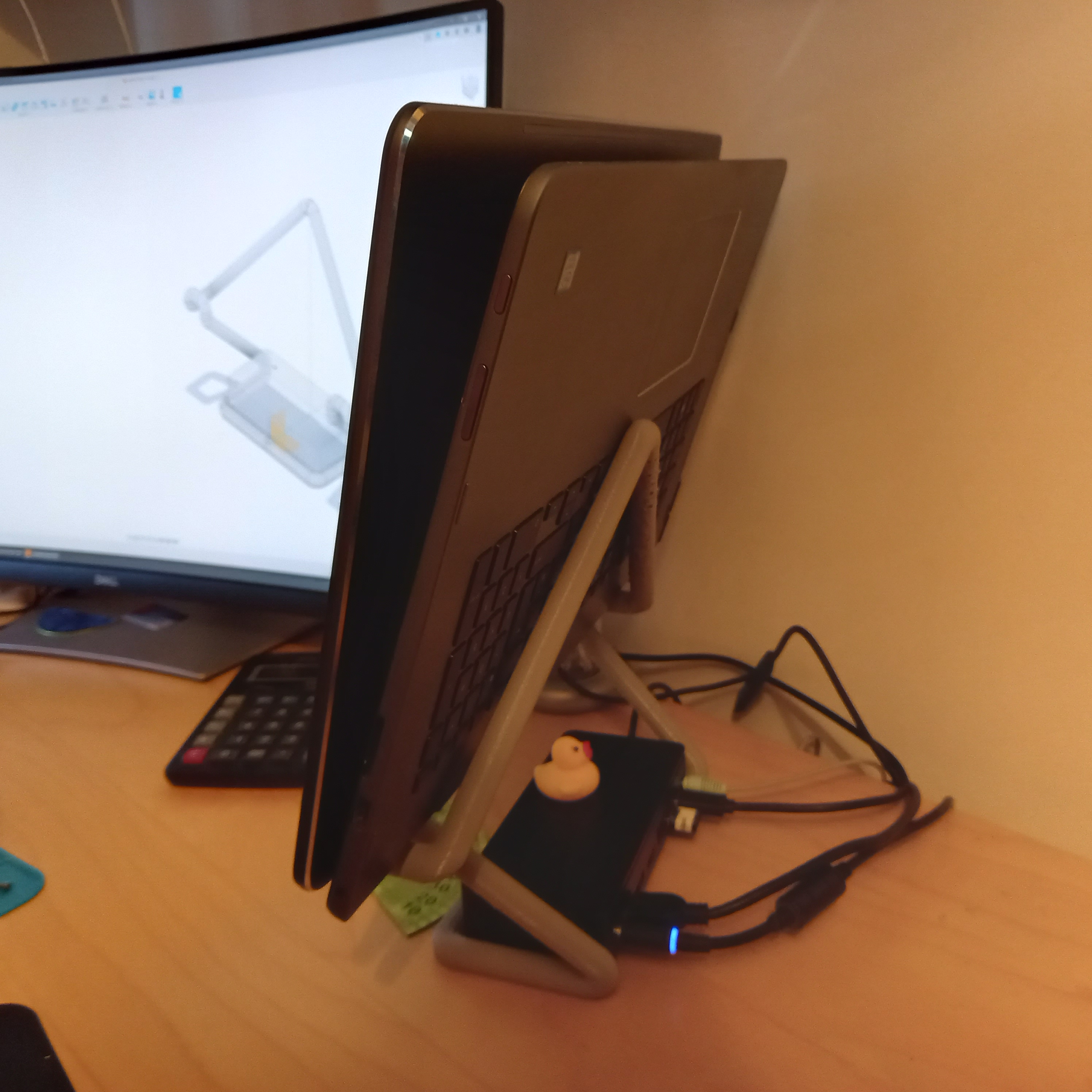 Tubular Laptop Stand by Peter Main | Download free STL model ...