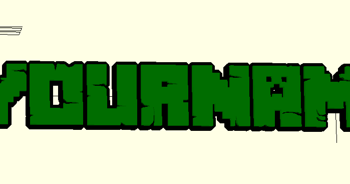 Customizable Name Tag - Minecraft Edition (Improved Font) by Hector ...