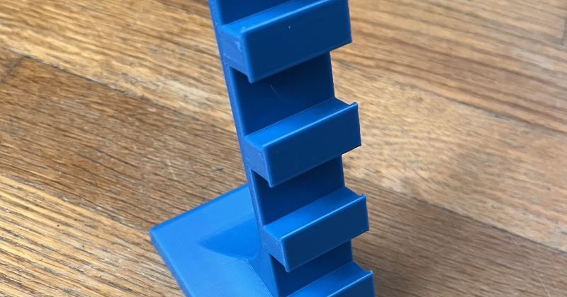 RSA Token Holder/Stand (3 and 4 slots) by duffwv | Download free STL ...