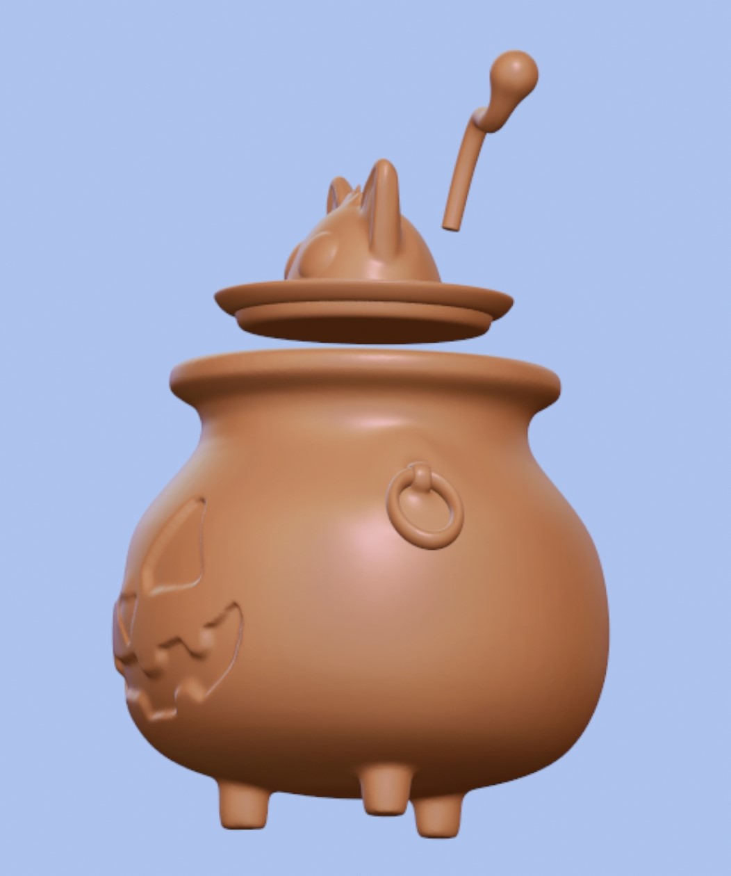 Halloween cauldron with lid by MrMike | Download free STL model ...