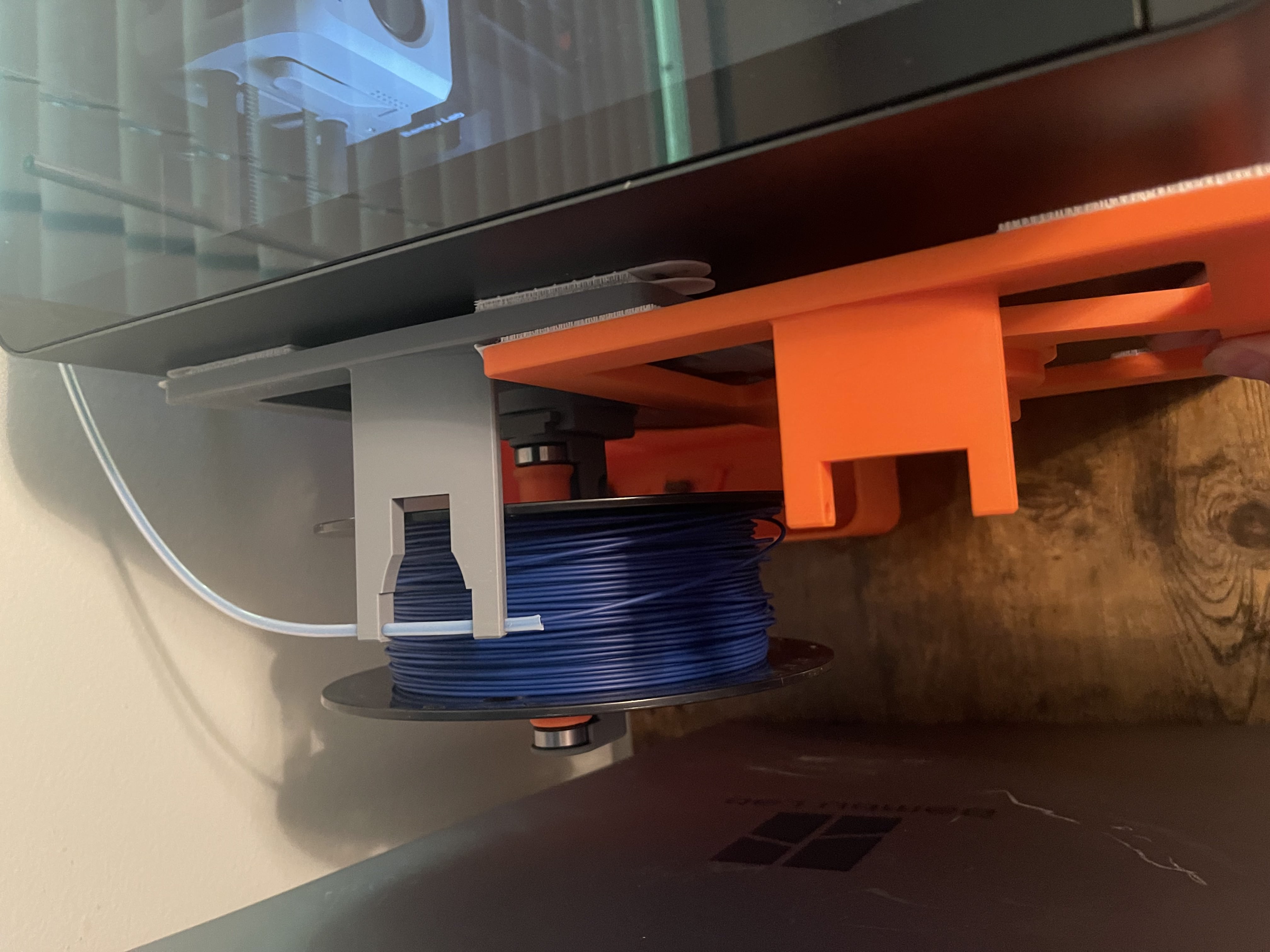Bambulab X1C / P1S Side Mounted Filament Spool Holder with Roller por ...