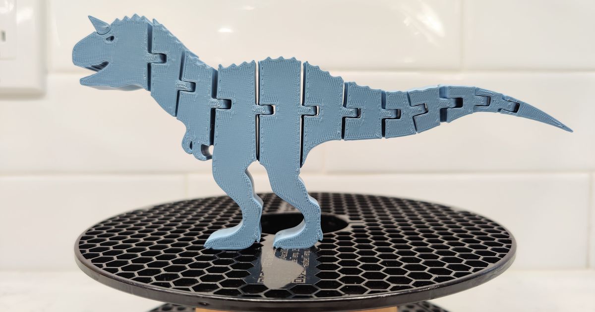 Flexi Carnotaurus (small version) by alobal | Download free STL model ...