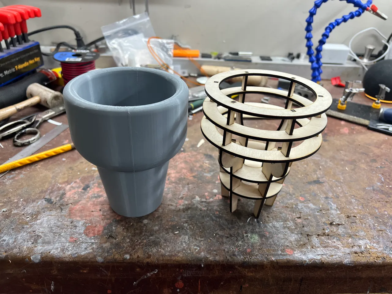 Cup adapter for a car to hold a 1 liter Nalgen bottle by Dread Maker ...