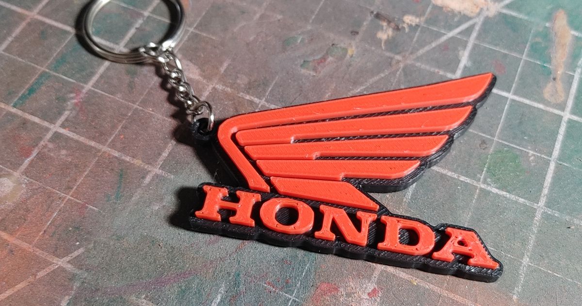 Honda Motorsports Keychain by Metalhead Printing | Download free STL ...