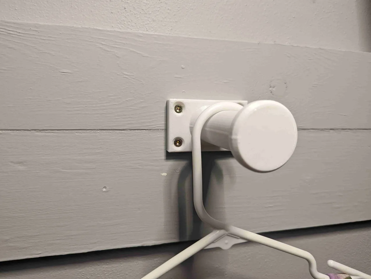 Short closet hanger rod, wall mount by bulbasaur0 | Download free STL ...