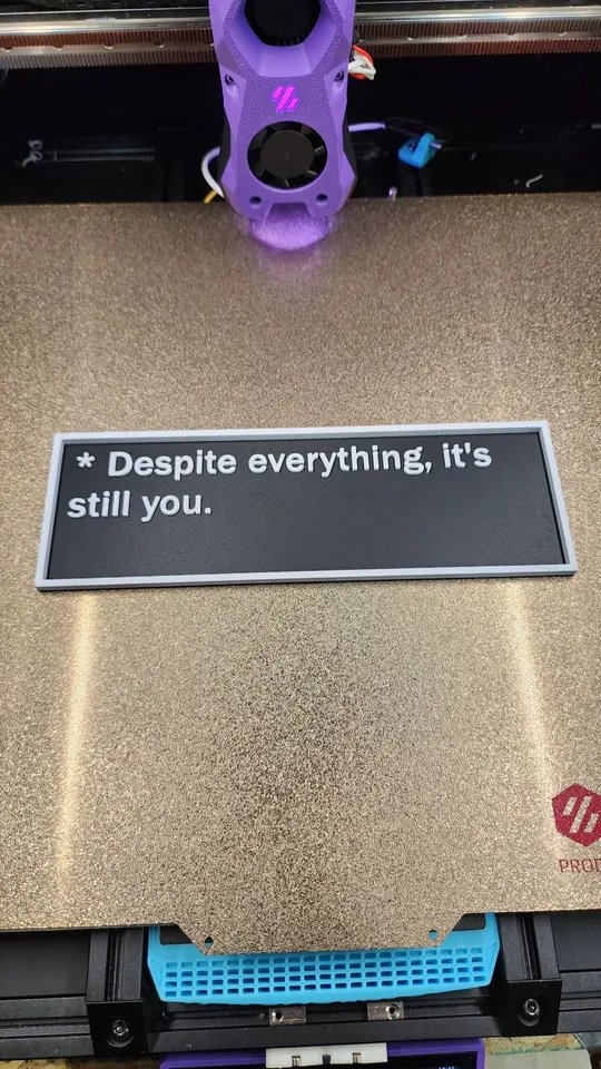 Undertale Mirror Message by ryzenchr | Download free STL model ...