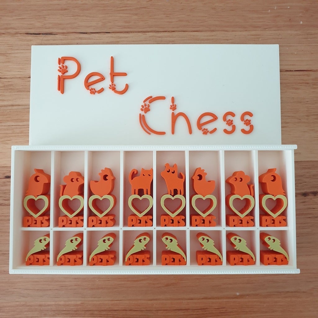 Pet Chess and display box by 3DPrintBunny | Download free STL model ...