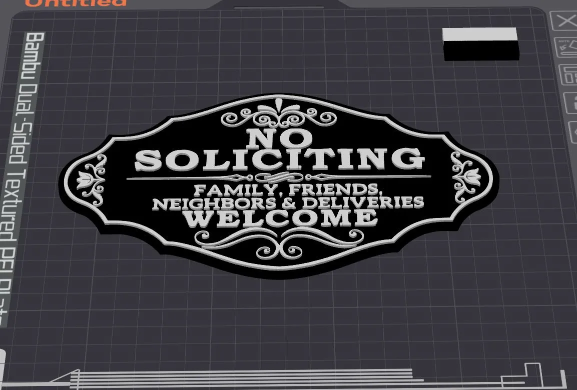 No Soliciting Sign by wizard7741 | Download free STL model | Printables.com
