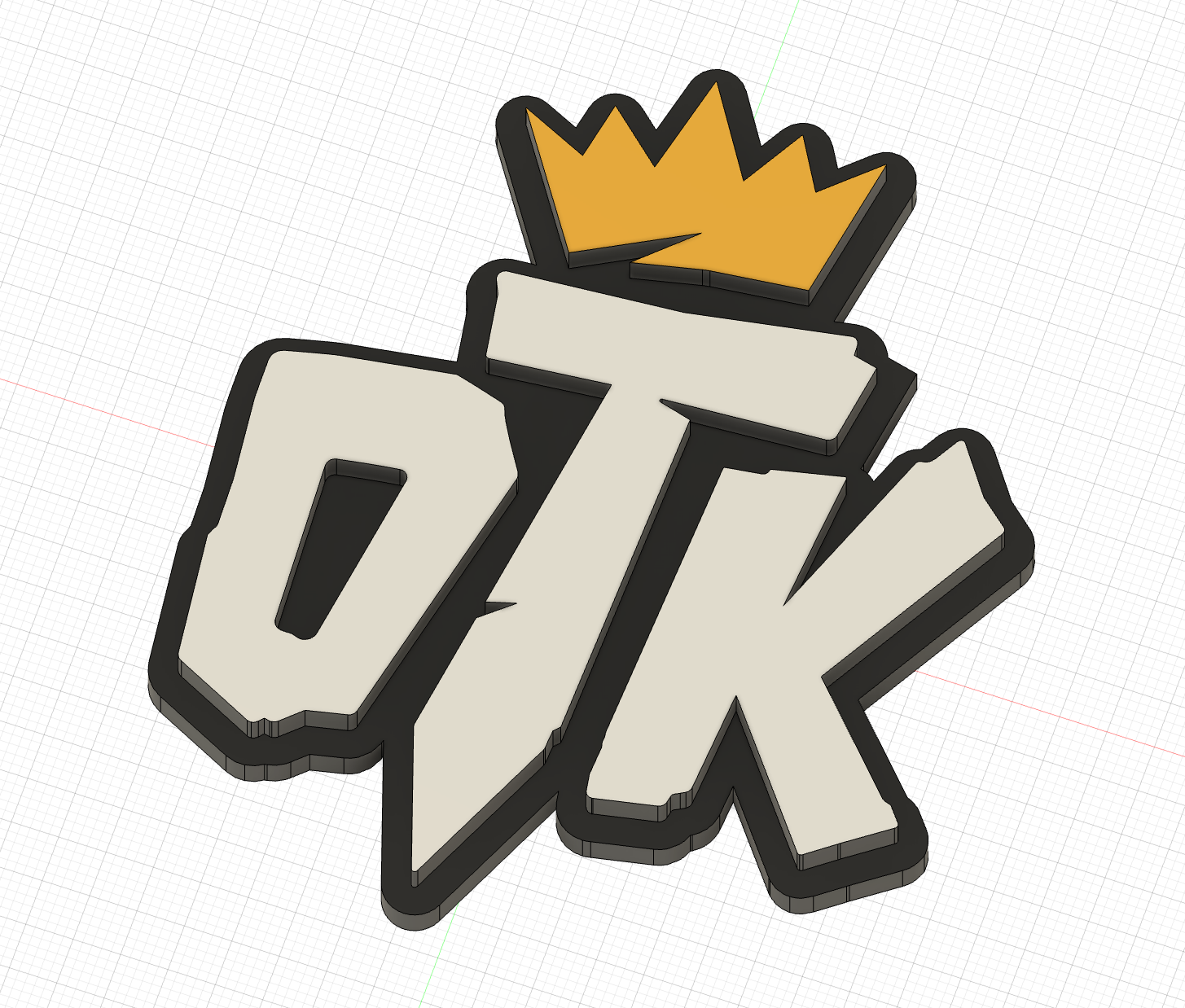 OTK logo and keyring by wafflecart | Download free STL model ...