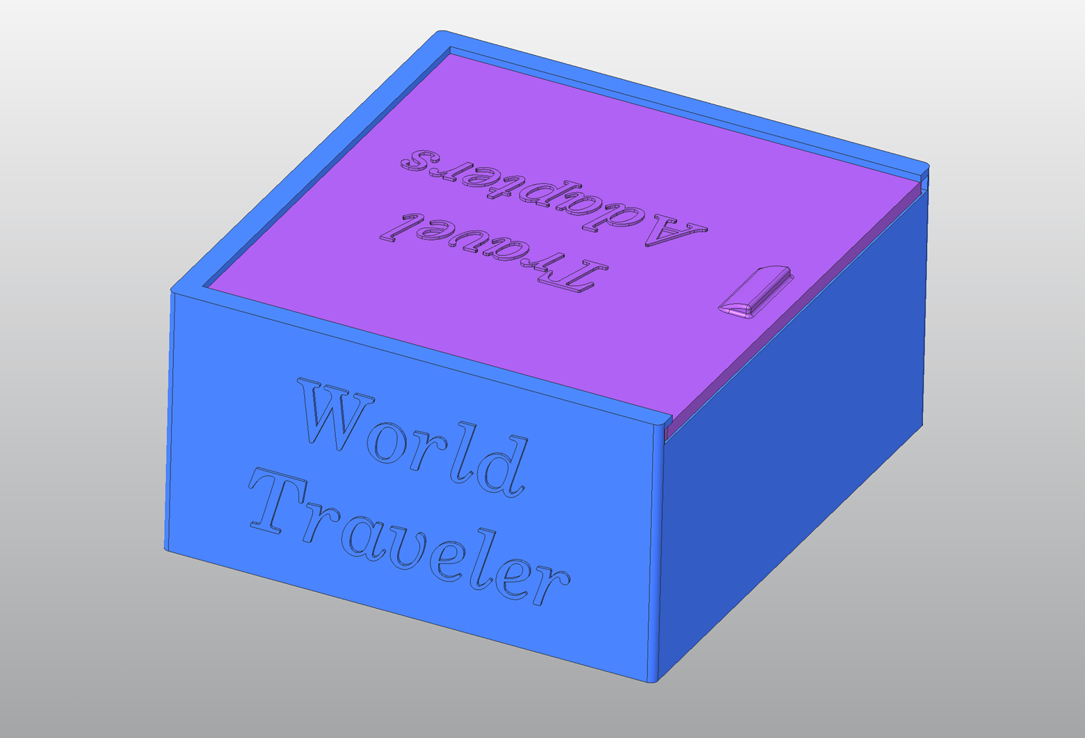 Travel Adapter Box by DLeora | Download free STL model | Printables.com