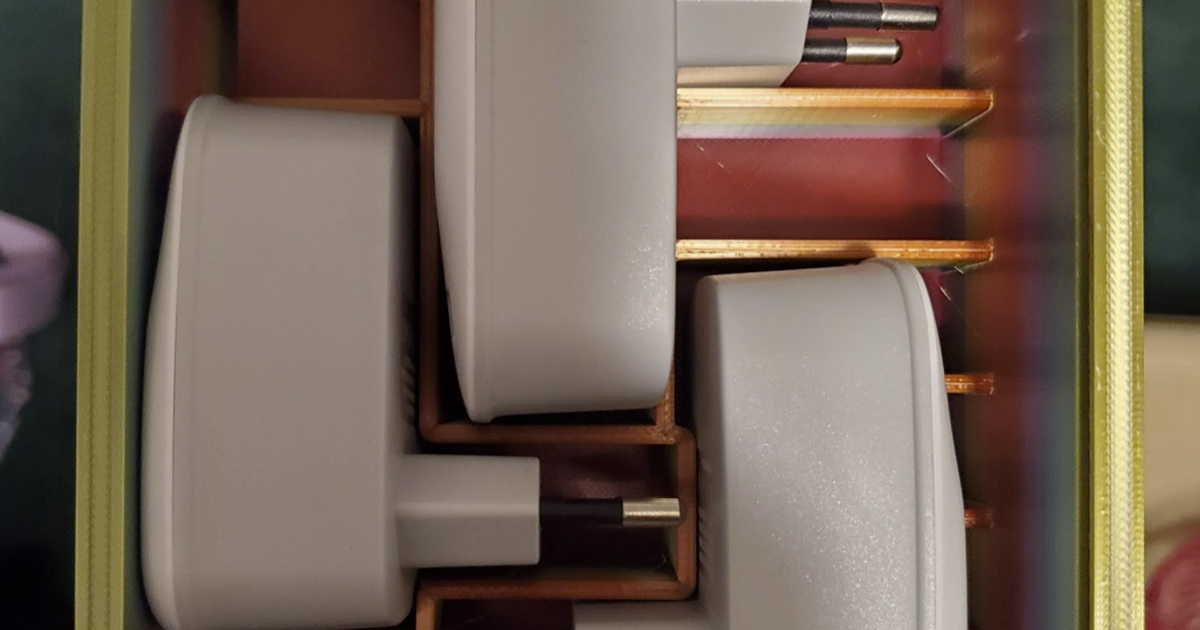 Travel Adapter Box by DLeora | Download free STL model | Printables.com