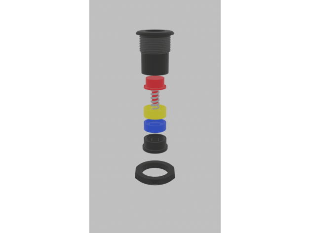 Working panel mount momentary switch free 3D print model by Agasa's ...