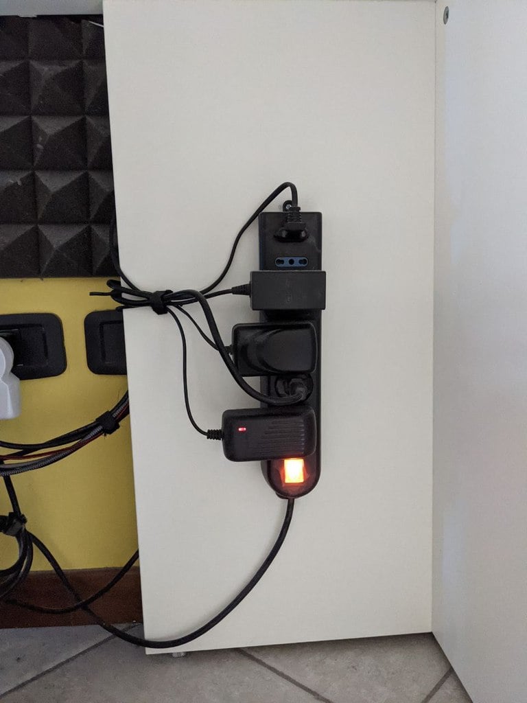 Velcro strap holder wall mount by Agasa's Workshop | Download free STL ...
