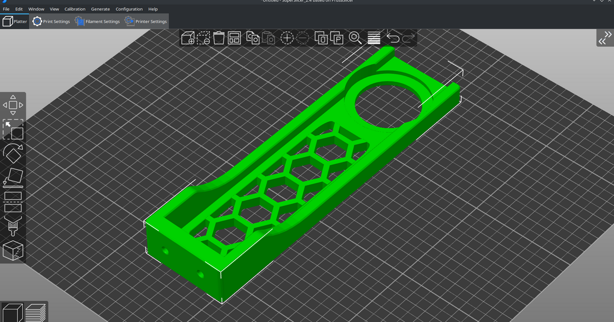 Spool holder plate with recess by Hristo Bachvarov | Download free STL ...