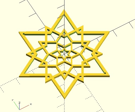 Parametric Flat Star with optional comet tail (OpenSCAD Customizer) by ...