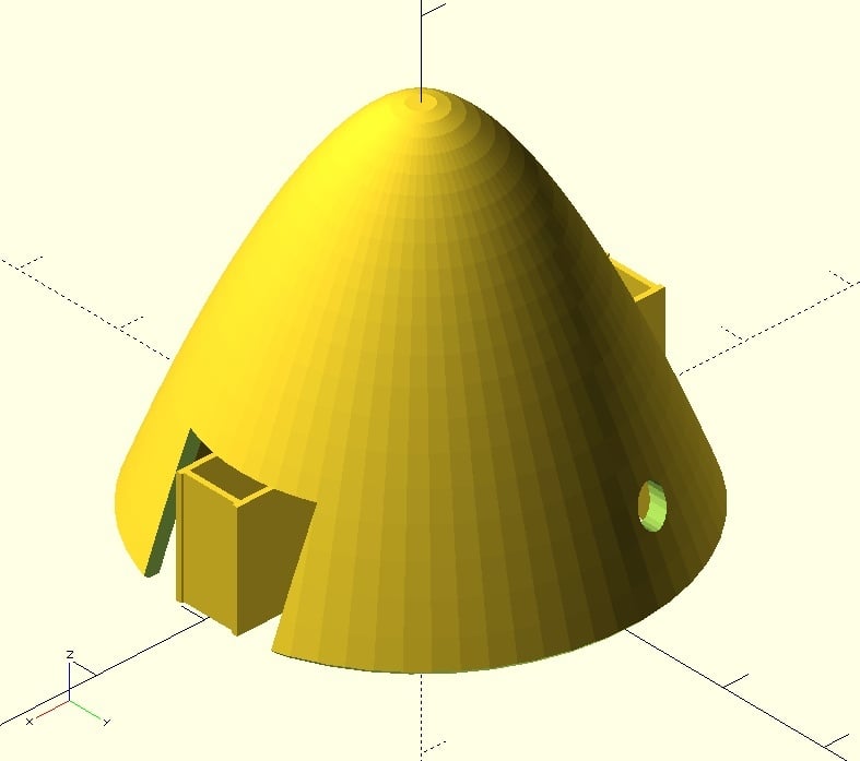 R C Plane Spinner Openscad Customizer Configurable By Hennings Download Free Stl Model