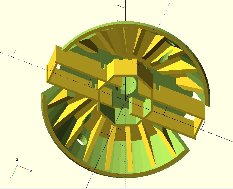 R/C Plane Spinner, OPENSCAD customizer configurable by HenningS ...