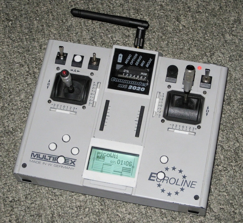 Trim button block to fit into gimbal of Multiplex MPX profi mc2020 ...