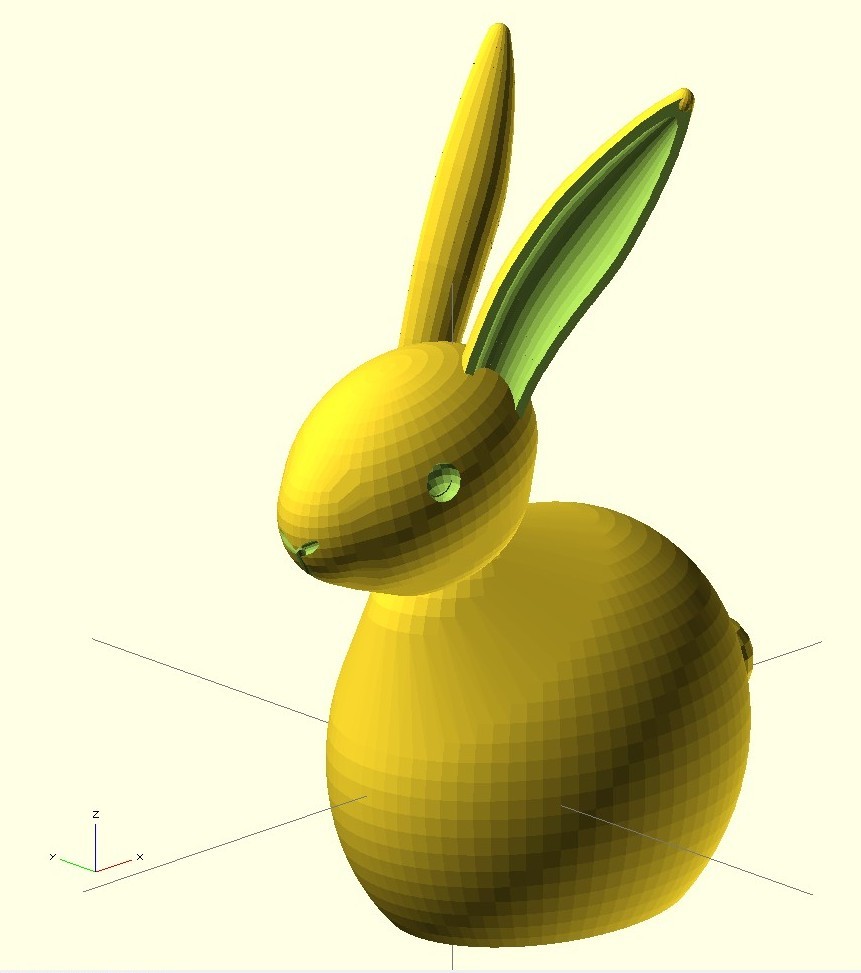 Customizable Easter Bunny (OpenSCAD) by HenningS | Download free STL ...
