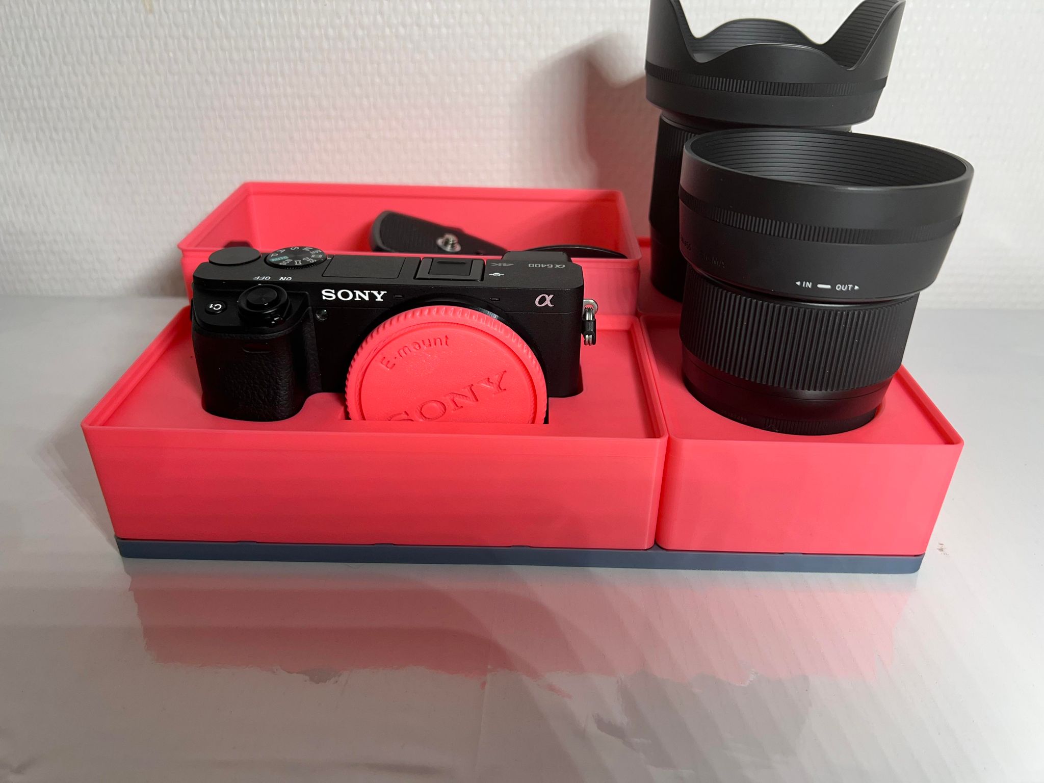 Gridfinity Sony E-mount Lens holder by The Tunisian Maker | Download free STL model | Printables.com