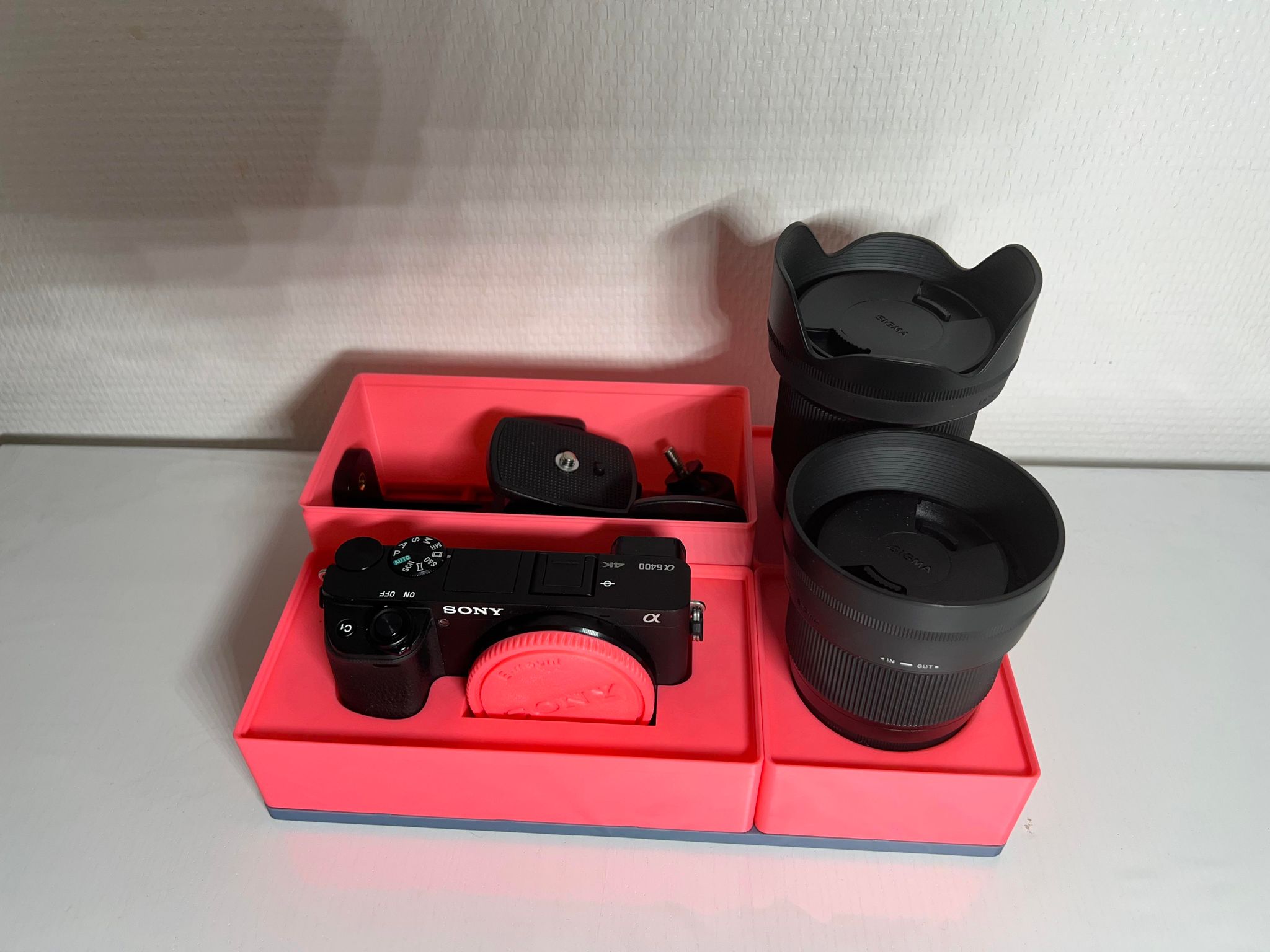 Gridfinity Sony E-mount Lens holder by The Tunisian Maker | Download free STL model | Printables.com