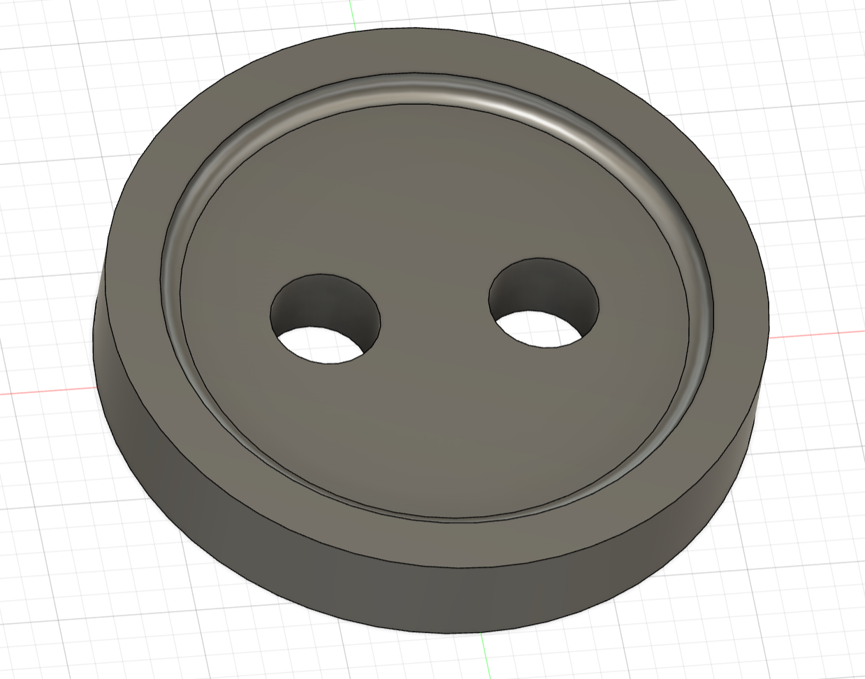 Edged Round Button by adsw | Download free STL model | Printables.com