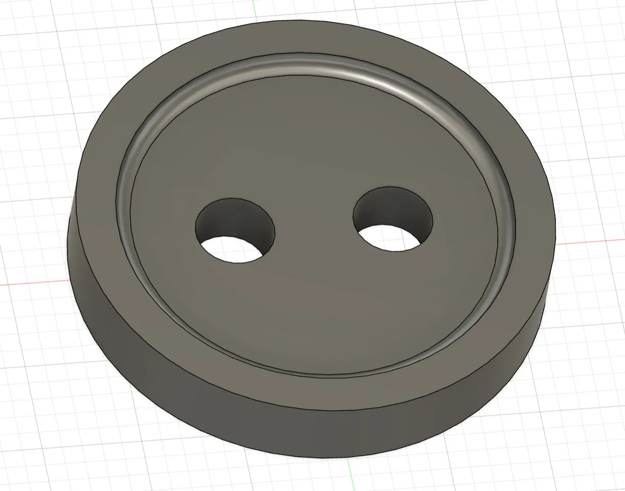 Edged Round Button by adsw | Download free STL model | Printables.com