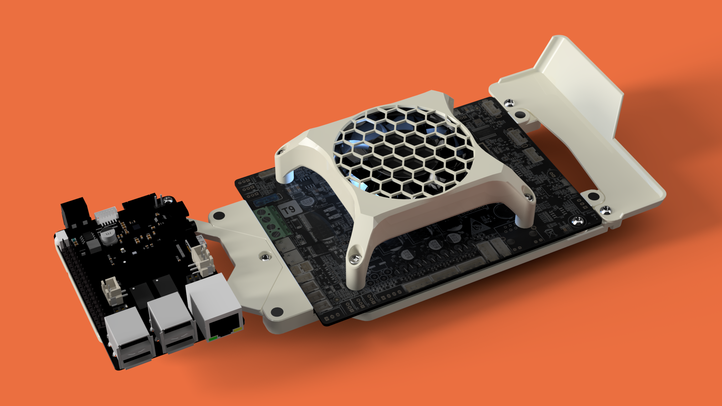 Motherboard Cover + optional RPI mount extension - Creality K1 by ...