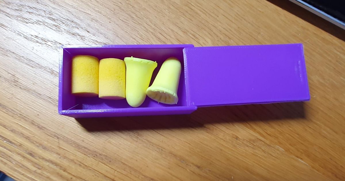 dual ear plug travel box by reivax | Download free STL model ...