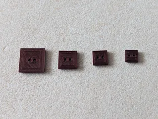 Square Button by 3dprintree | Download free STL model | Printables.com