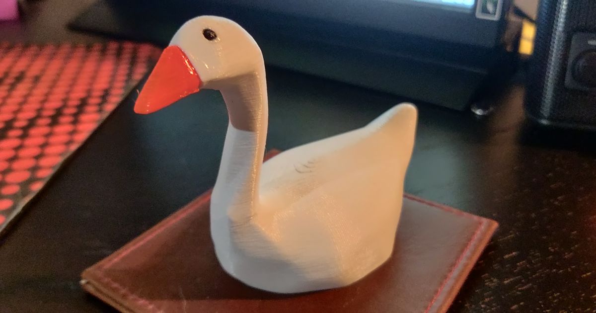 Swimming Goose (Untitled Goose Game) by Ibstickboy | Download free STL ...