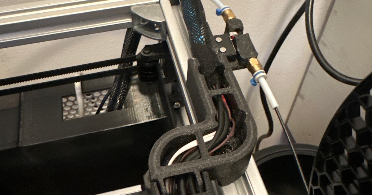 HyperCube Evo Cable Chain Mount for 2020 aluminium extrusion by ...