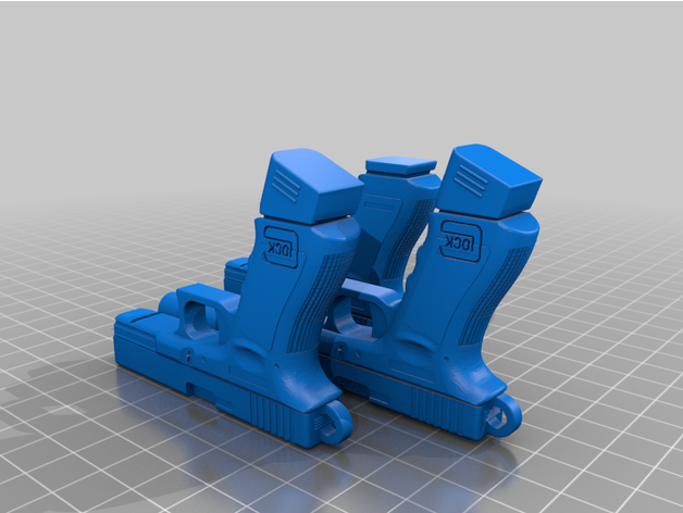 Glock Keychain's par Fluffy | Téléchargez gratuitement un modèle STL ...