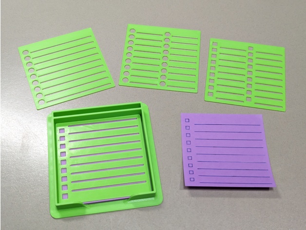 Sticky Note Stencil by Fluffy | Download free STL model | Printables.com