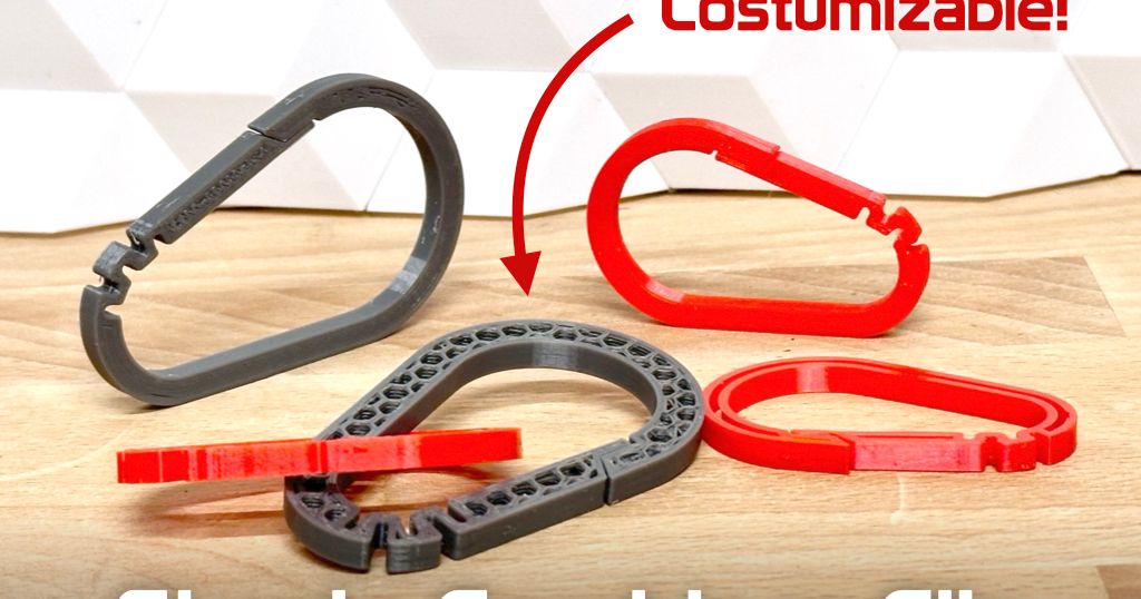 Simple Carabiner Clips - Style them your way! von GlennovitS 3D ...