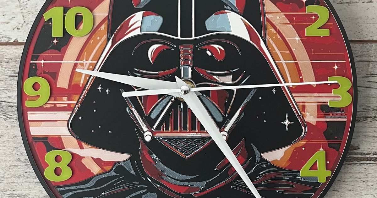 Darth Vader Clock by Ian Smalley | Download free STL model | Printables.com