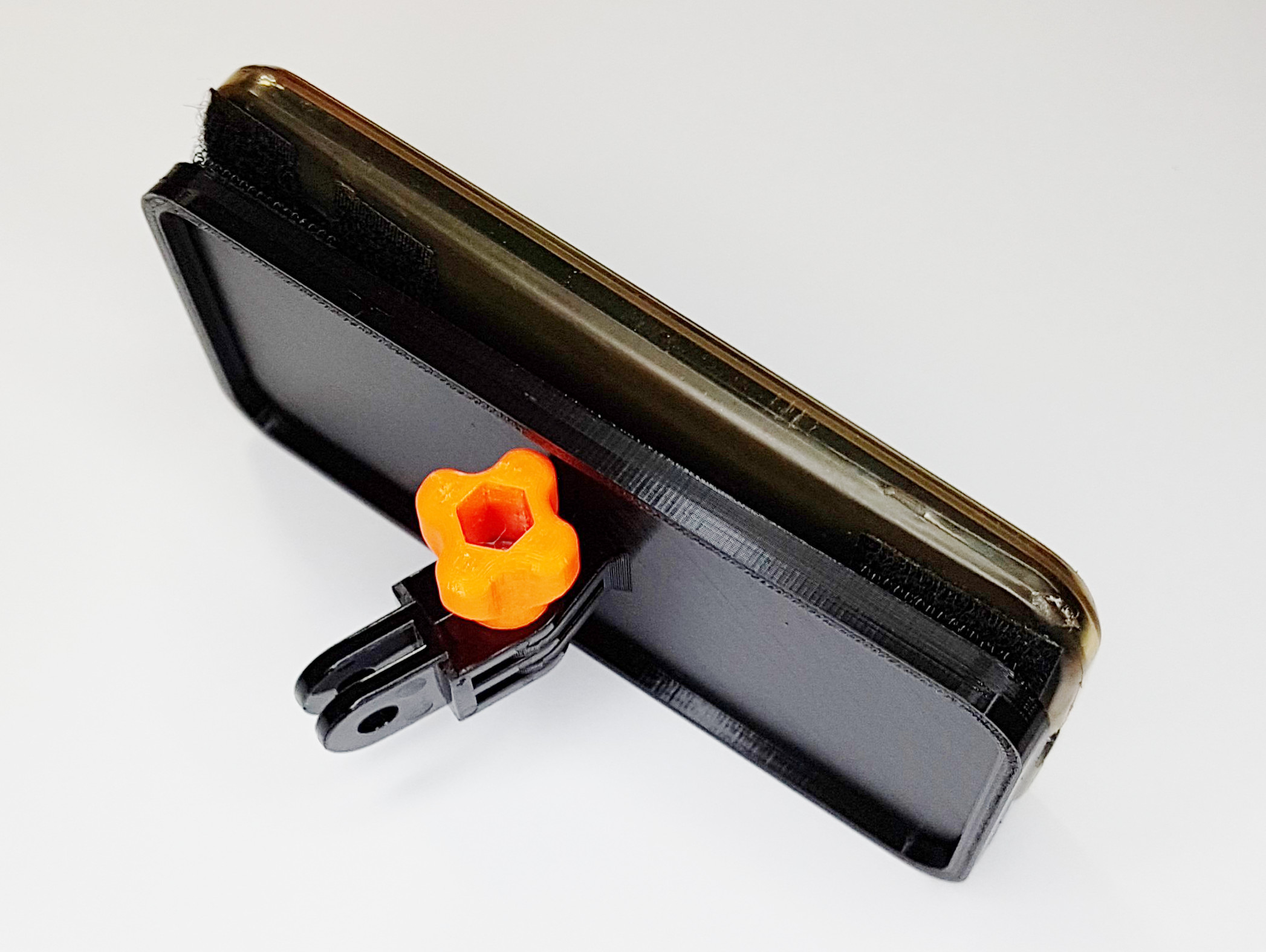 Phone holder plate to GoPro mount adapter for velcro fastener tape by ...