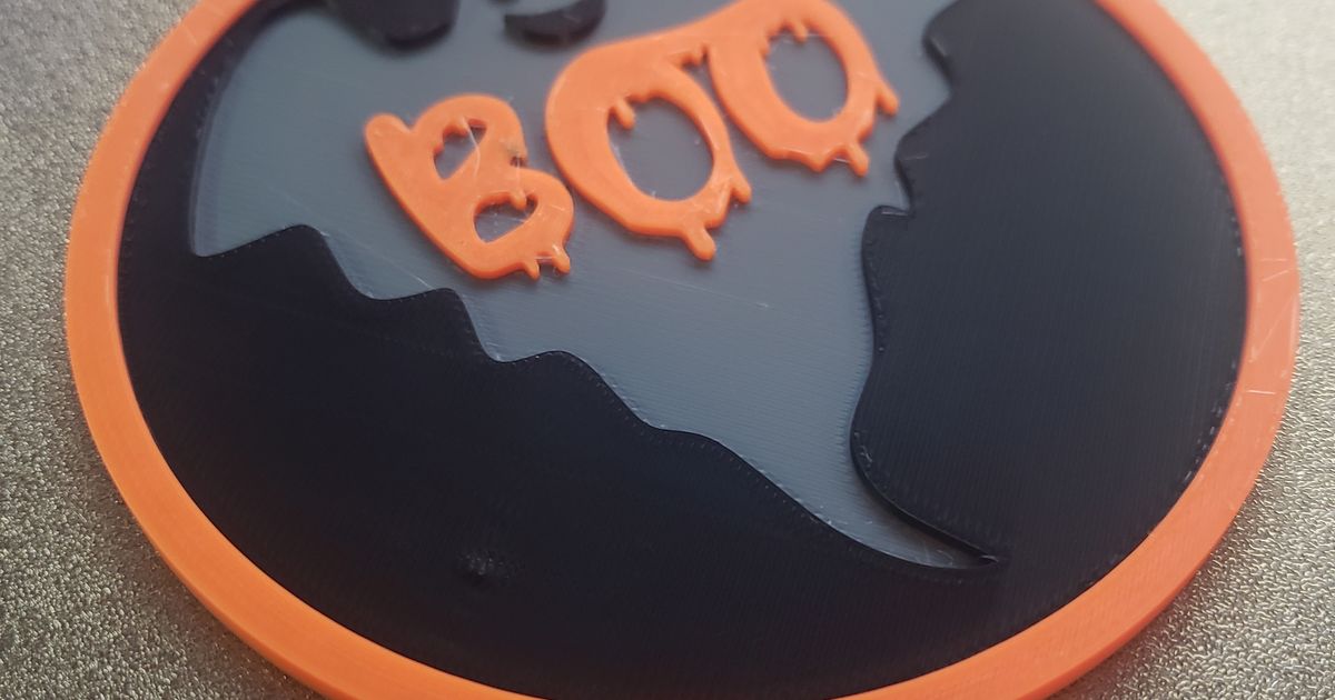 Boo Coaster by PapaBear | Download free STL model | Printables.com